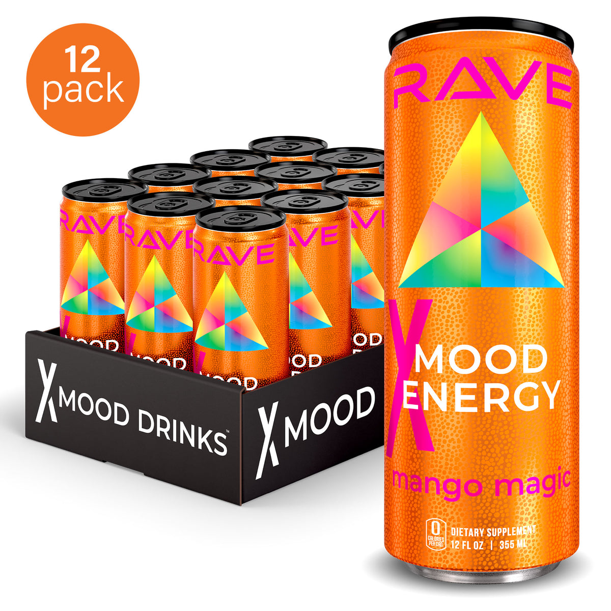Rave Mood Energy Mango Magic — X Mood Drinks