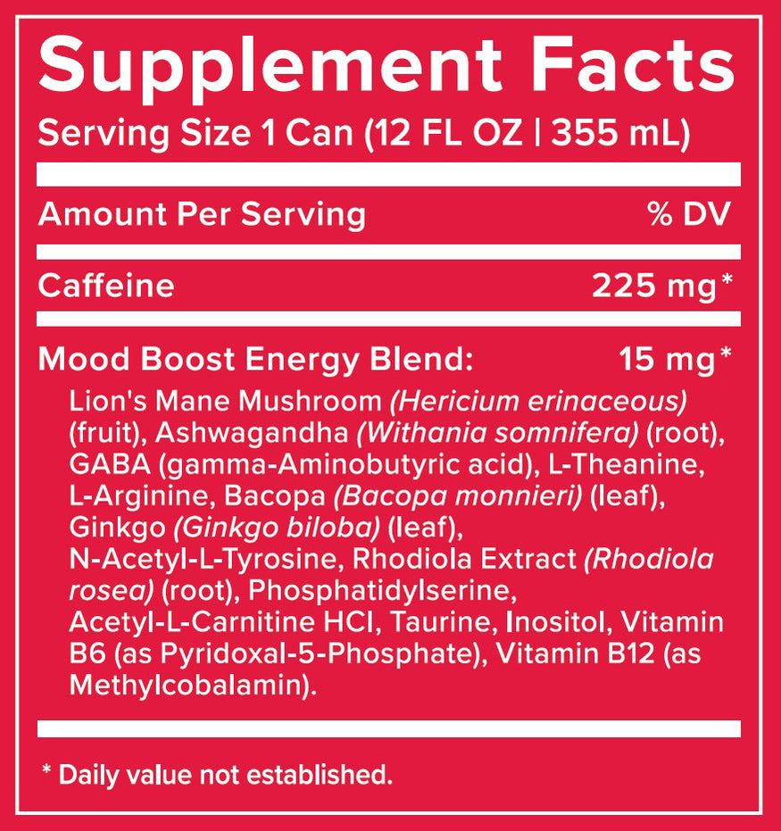 Rave Mood Energy Drink — X Mood Drinks